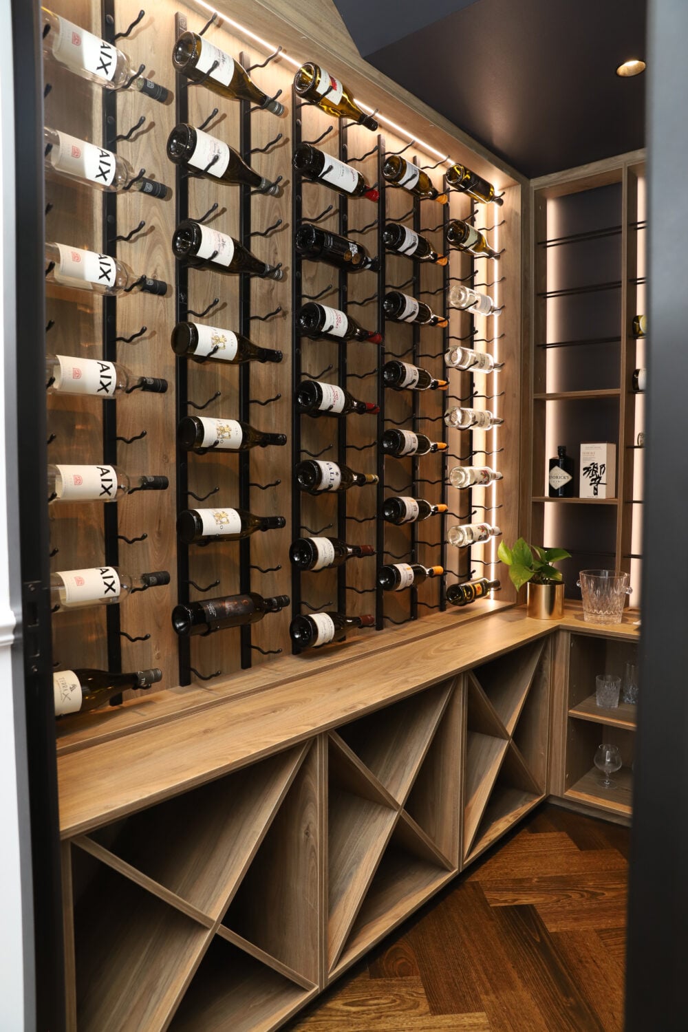 Wall Mount Wine Rack Columns | Versatile Storage | VintageView